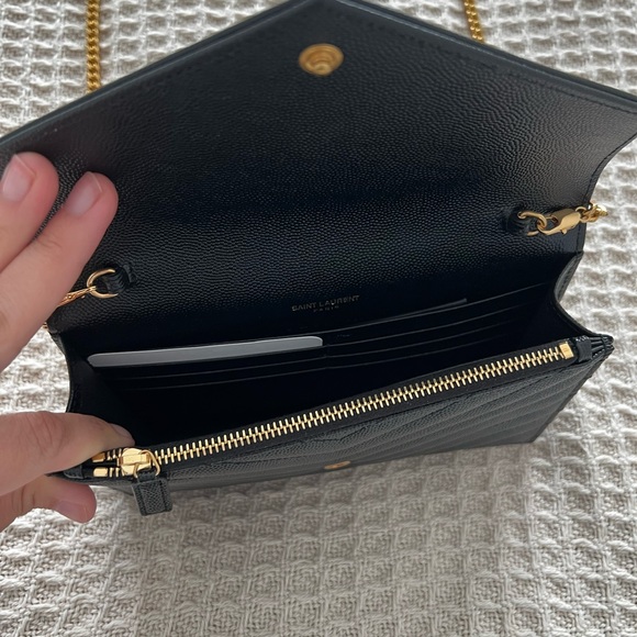 Yves Saint Laurent | Bags | Ysl Cassandre Envelope Chain Wallet | Poshmark